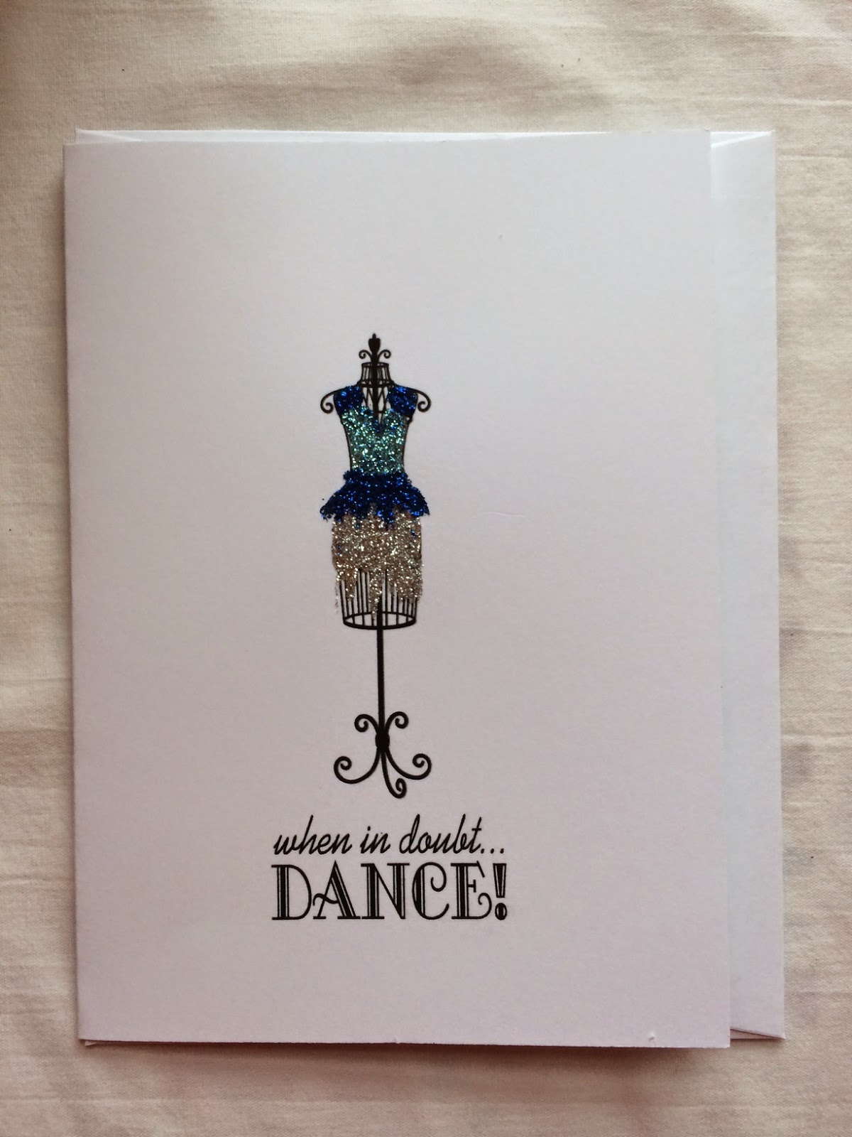The Lily of the Valley Craft Room: Dance Costume Note Cards...Update!