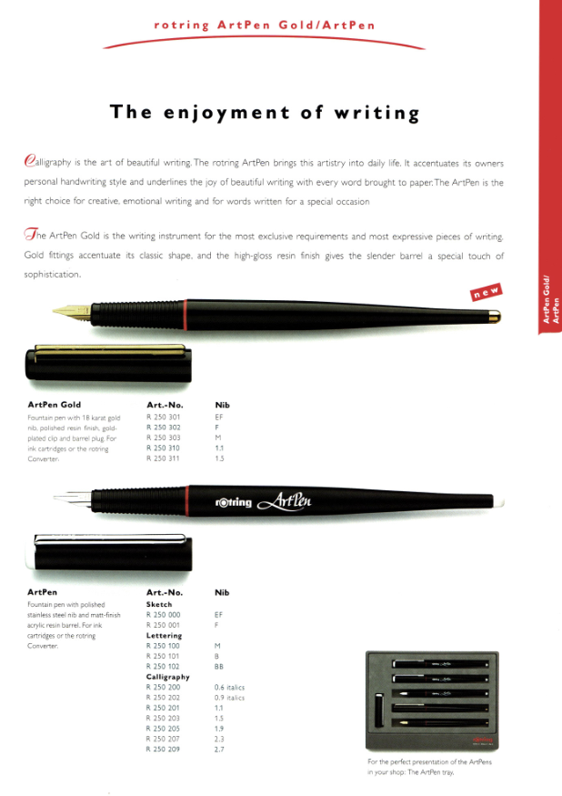 Paper and Digital: Rotring Artpen - the last Rotring fountain pen