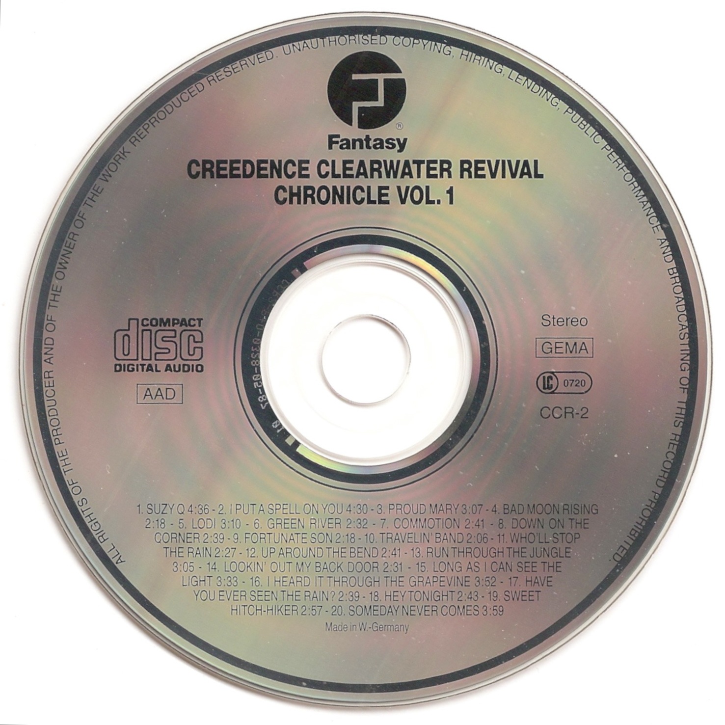 The First Pressing CD Collection: Creedence Clearwater Revival ...