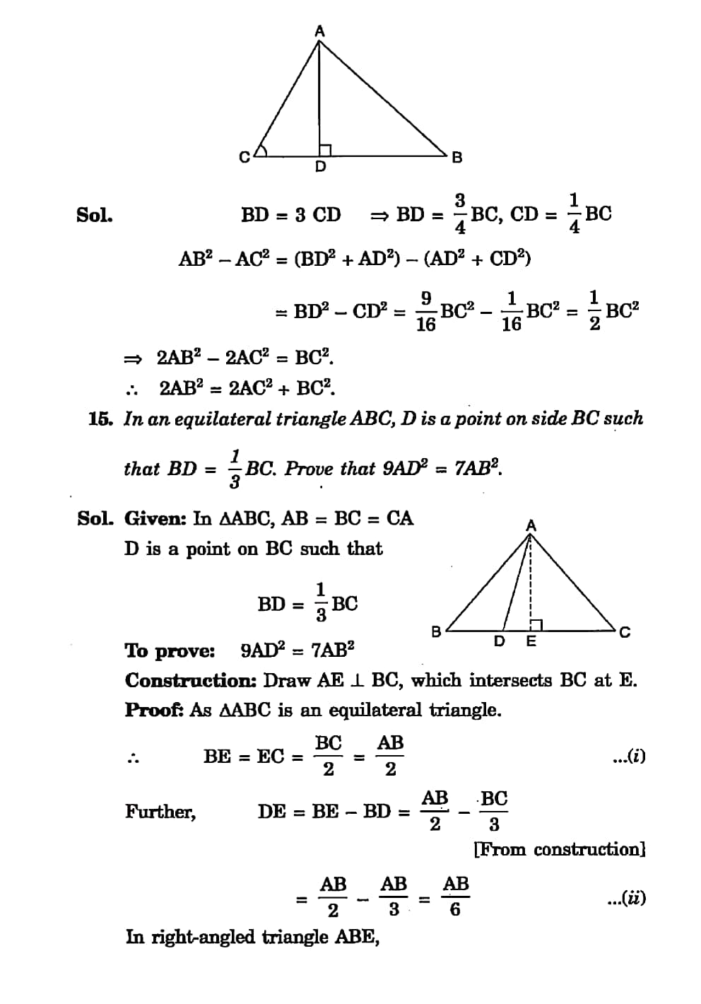 Triangles class 10 math - Studypur