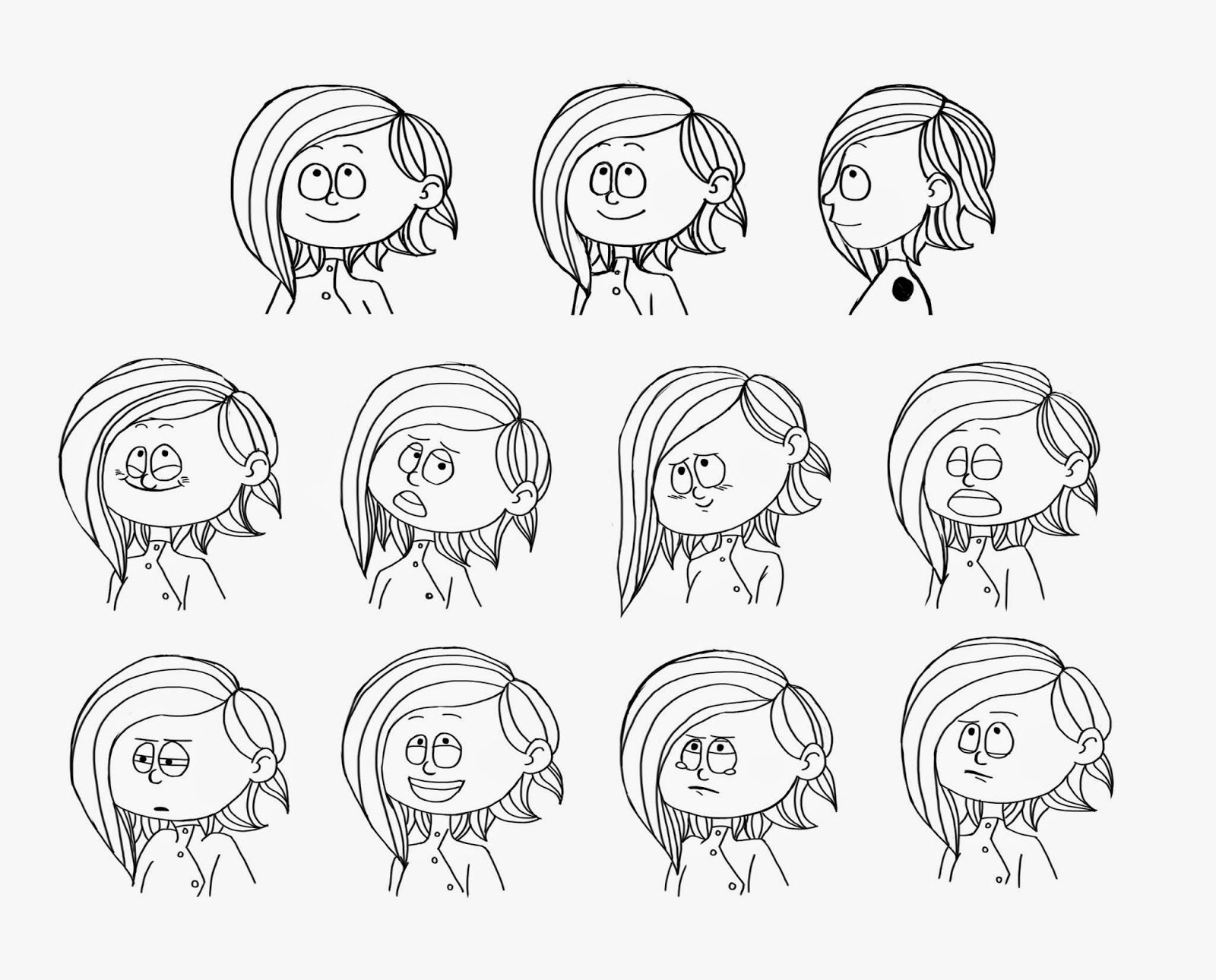 Animation Blog: [YEAR 2] Bubbly Hair Dresser -Character Design-