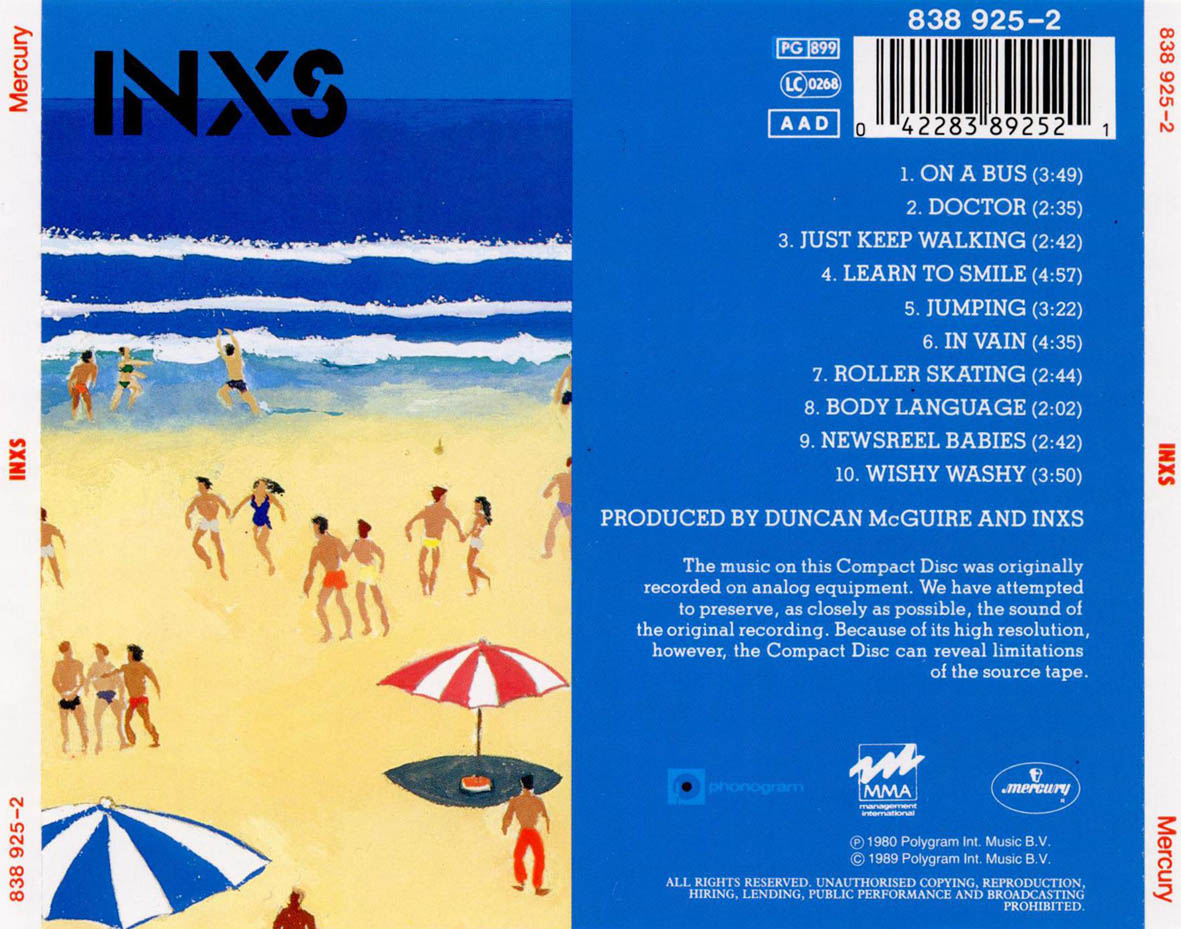 Classic Rock Covers Database: INXS - INXS (1980)