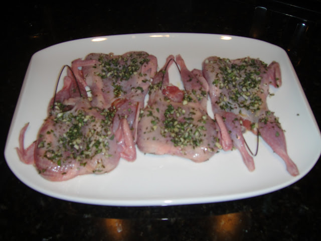 The Kitchen Frog: Braised Quail with Polenta and Leek Broccoli Soup