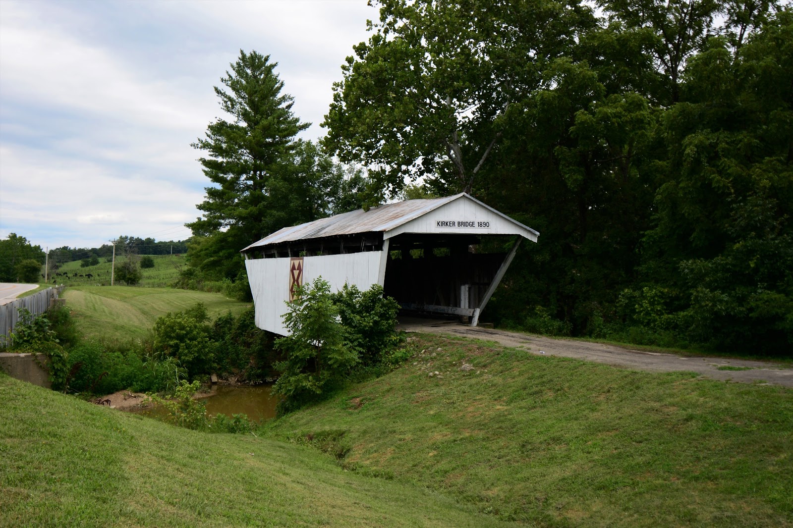 COVERED BRIDGES IN OHIO +: KIRKER COVERED BRIDGE - WEST UNION, OHIO