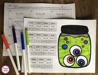 Booo!!! Middle School Math Halloween Activities | Learning Made Radical