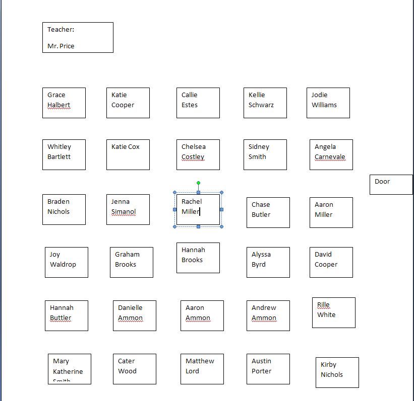 cat-200: Computer Lab Seating Chart