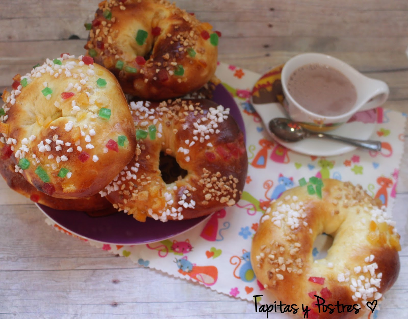 Tapitas y Postres: Mini roscones de reyes