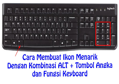 Cara Membuat Ikon Menarik Dengan Kombinasi ALT + Tombol Angka