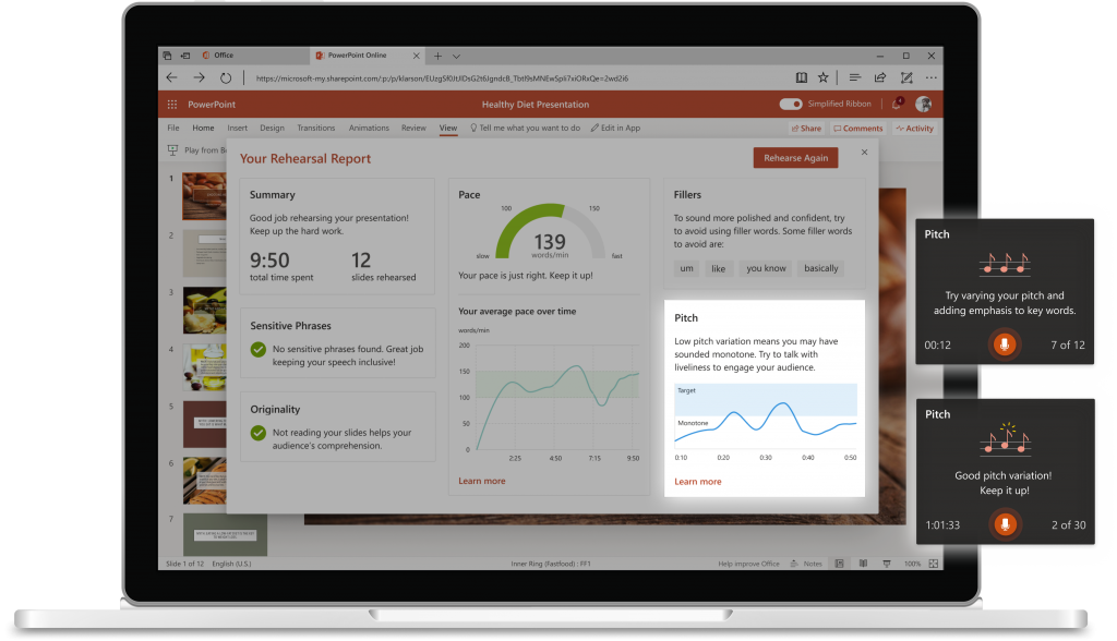 Allenarsi a parlare in pubblico con Presenter Coach di PowerPoint | Video