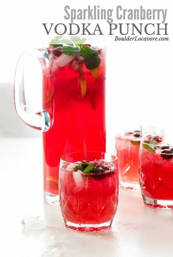 Sparkling Cranberry Vodka Punch My Best Recipe