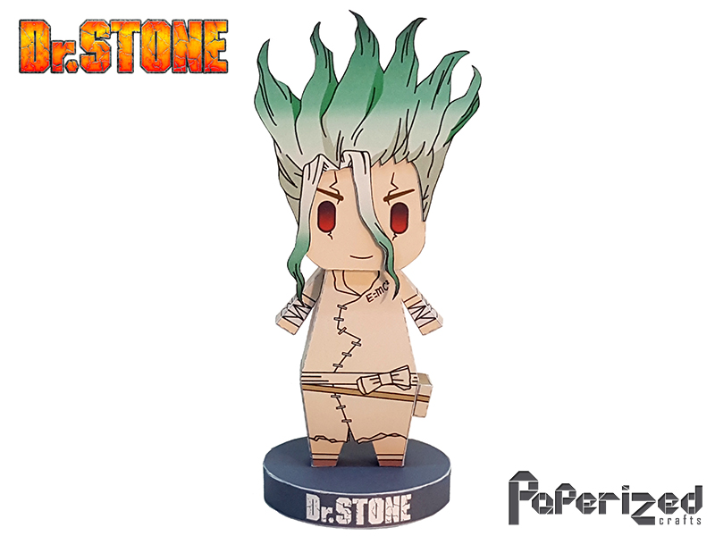 Dr Stone: Senku Ishigami Papercraft | Paperized Crafts