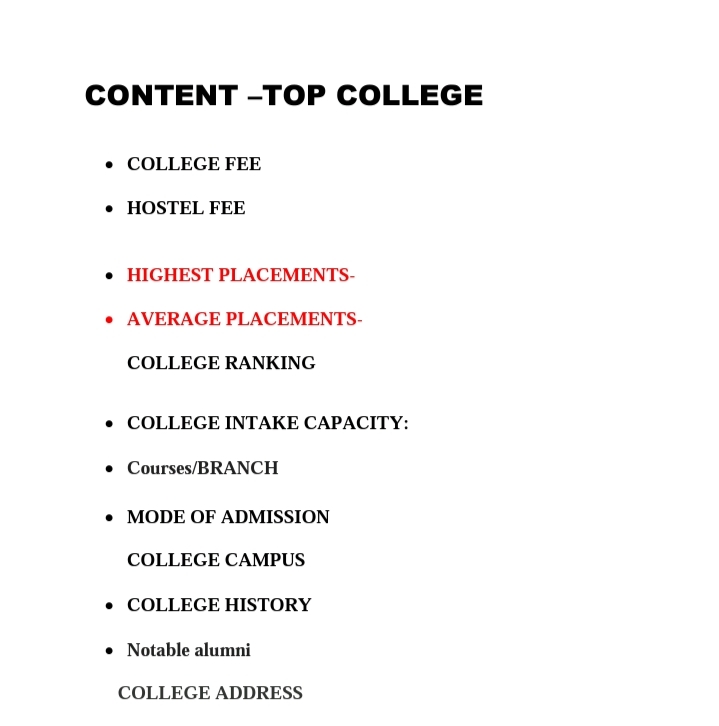 TOP COLLEGE INFORMATION EBOOK - COEPWORLD.COM