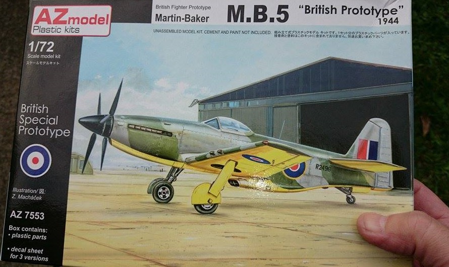 FalkeEins - a modelling blog: AZ Model Martin Baker MB 5 in 72nd scale in-box first look build ...