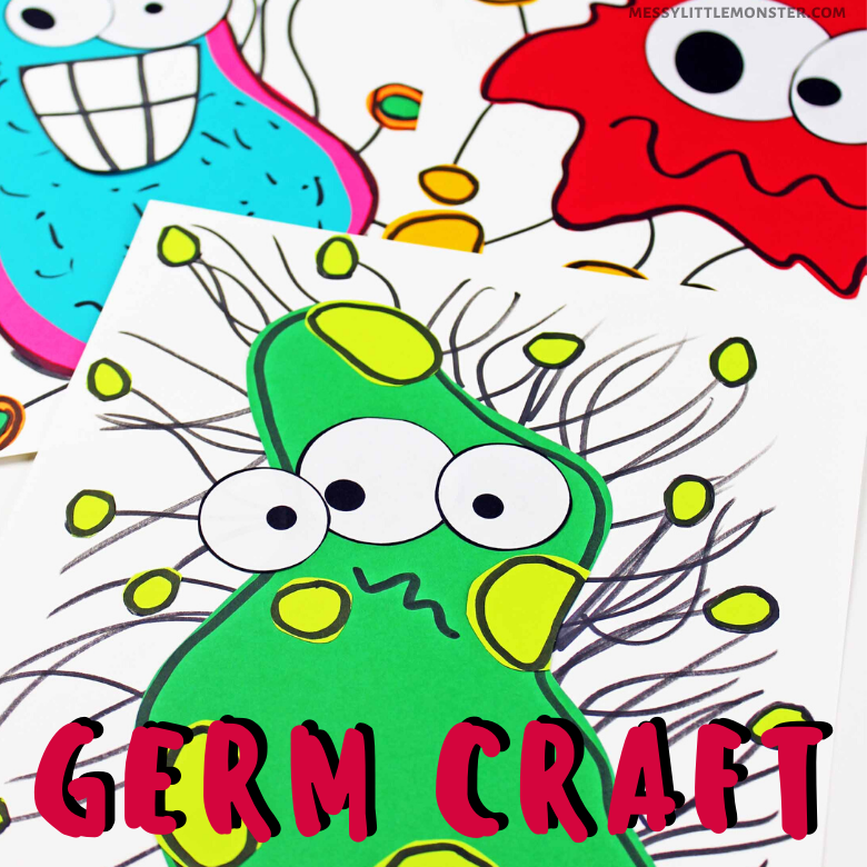 Germ Craft - a fun way to teach kids about germs. - Messy Little Monster
