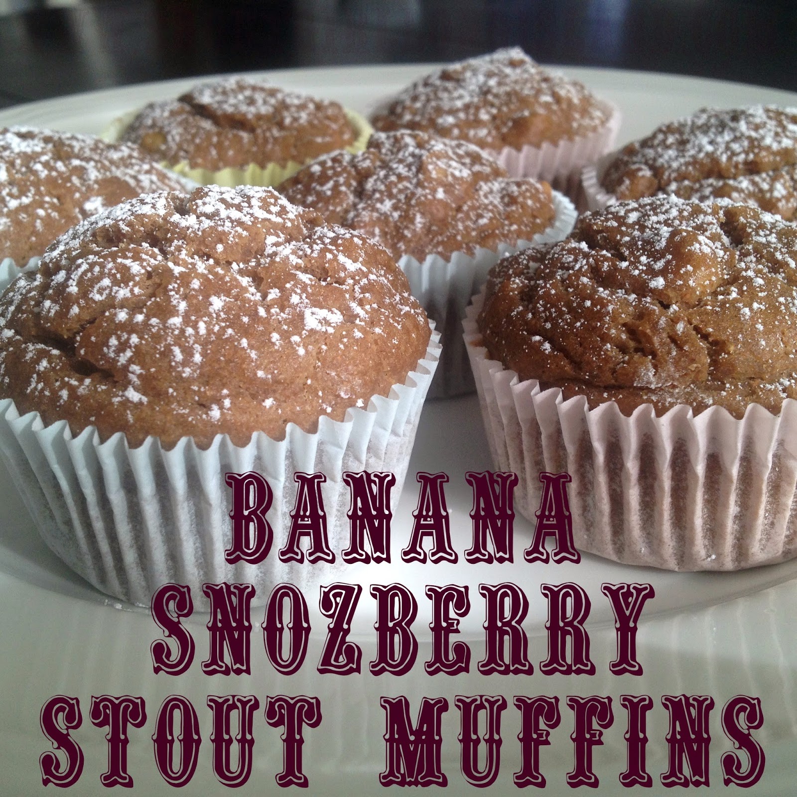 short girl, long island.: Banana Snozberry Stout Muffins