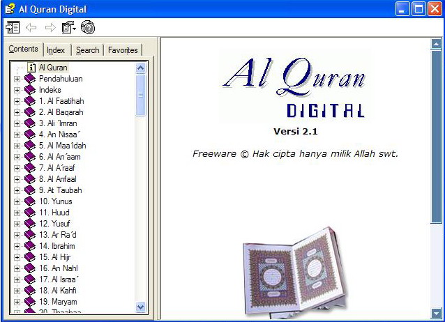 FREE DOWNLOAD ISLAMIC FILE AND SOFTWARE: Al Qur'an Digital 2.1
