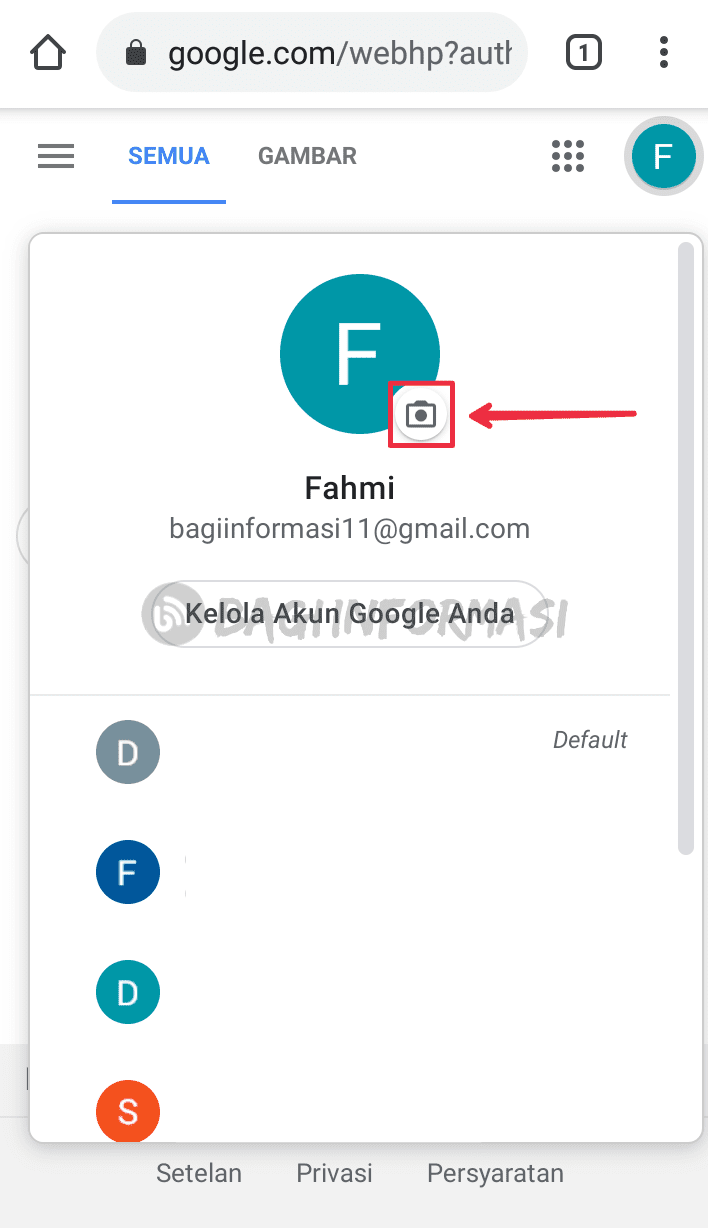 Cara Mengganti Foto Profil di Gmail Lewat Android - Bagiinformasi