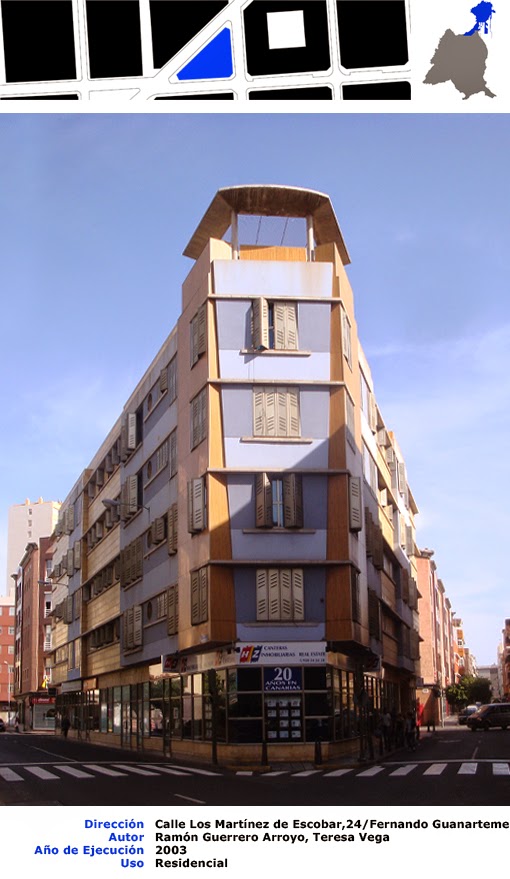 EDIFICIOS DE LAS PALMAS DE GRAN CANARIA: EDIFICIO EN LA CALLE LOS MARTÍNEZ DE ESCOBAR 24