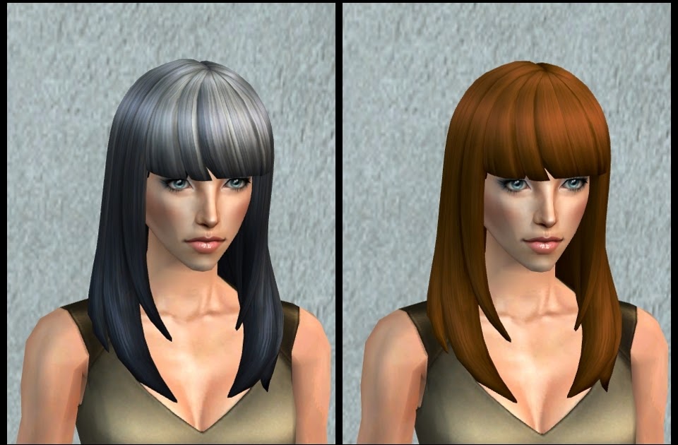 TheNinthWaveSims: The Sims 2 - TS4 Base Game Long Straight Bangs Hair ...
