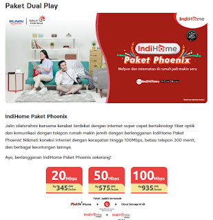 PAKET INDIHOME - PHOENIX DAN STREAMIX 2020 - INDIHOME MALANG CENTRE