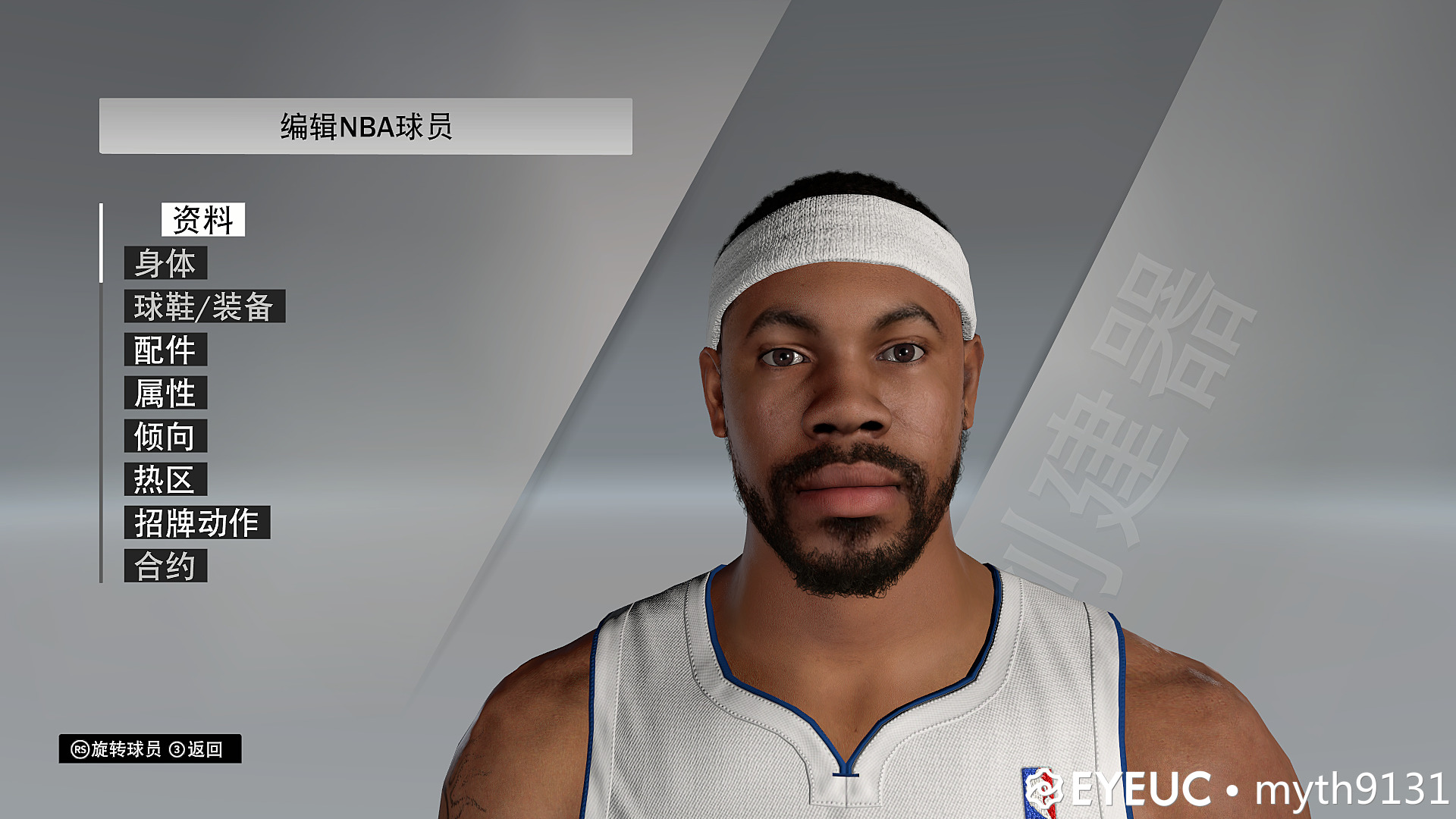 Rasheed Wallace Cyberface and Body Model by Myth25 and Mr.StAr [FOR 2K21]