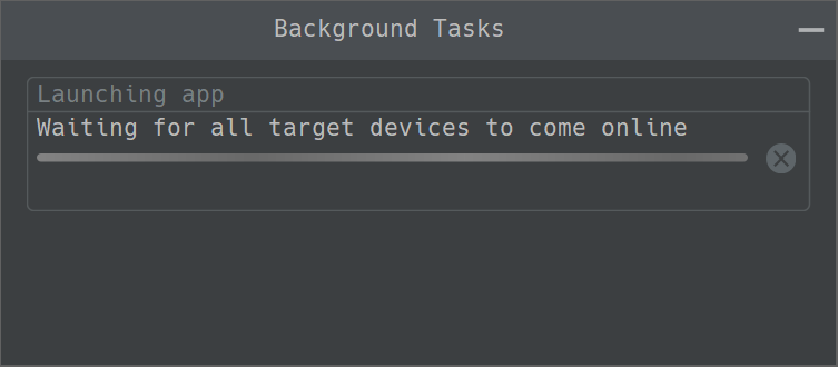 Android Waiting for all target devices to come online:산을 붉게 물들이는 꽃