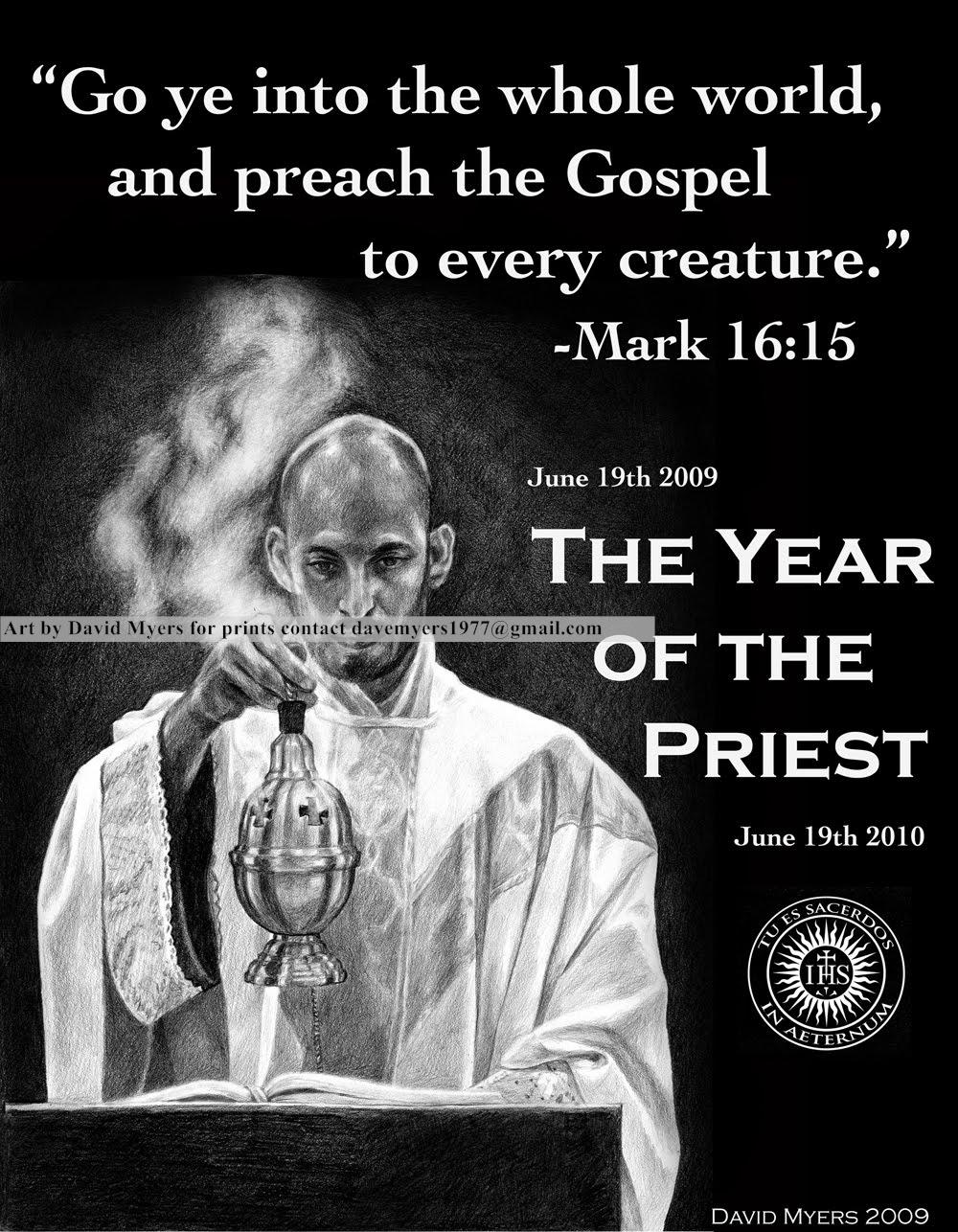THE ART OF DAVID MYERS: THE YEAR OF THE PRIEST: 3RD POSTER