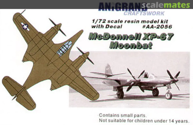 Happyscale-Modellbau: McDonnell XP-67 Bat - Anigrand resin-kit 1/72