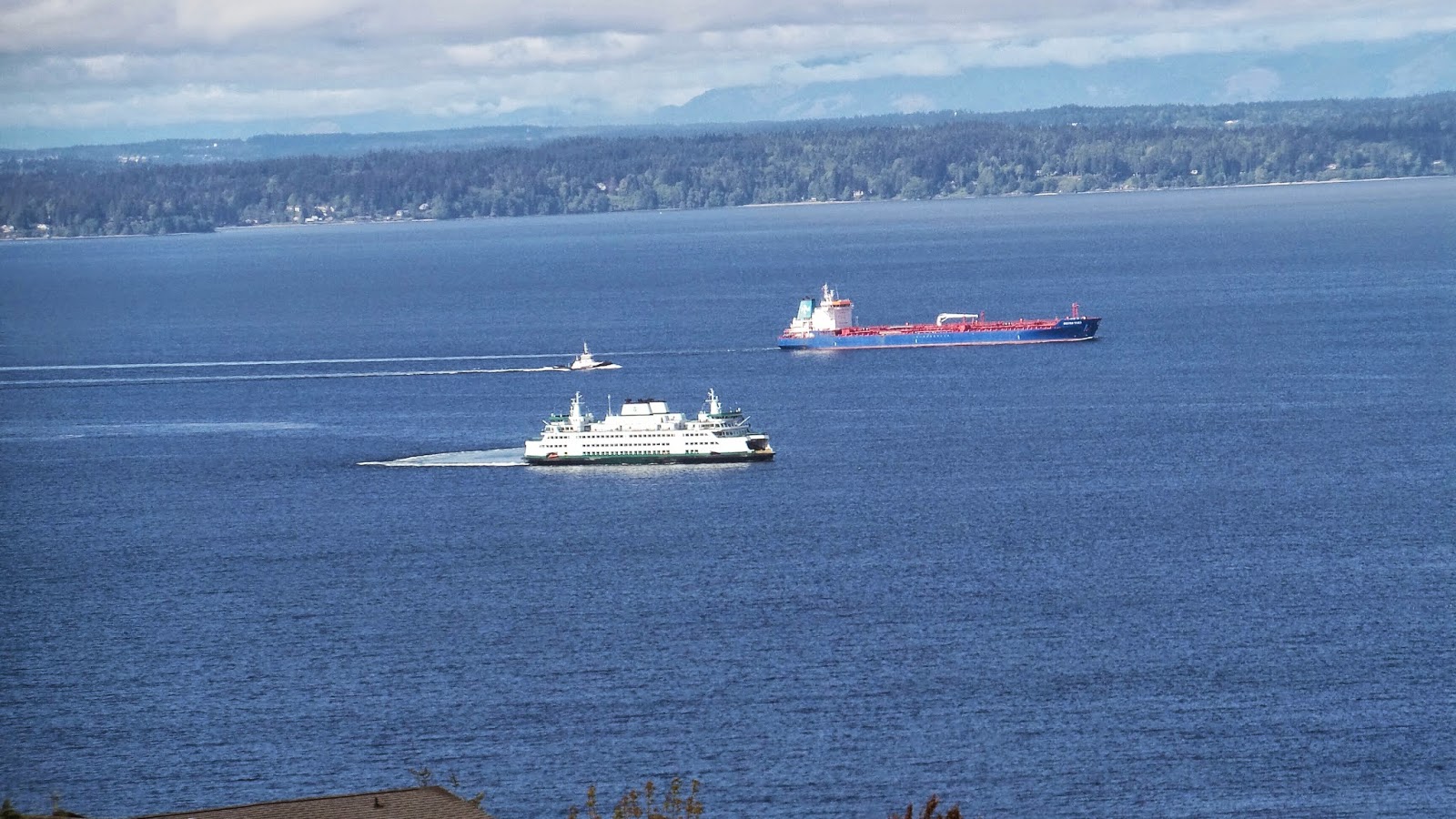 Shoreline Area News: New ferry puts on a show for westside residents