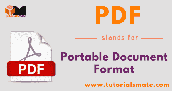 PDF Full Form: What is the full form of PDF? - TutorialsMate