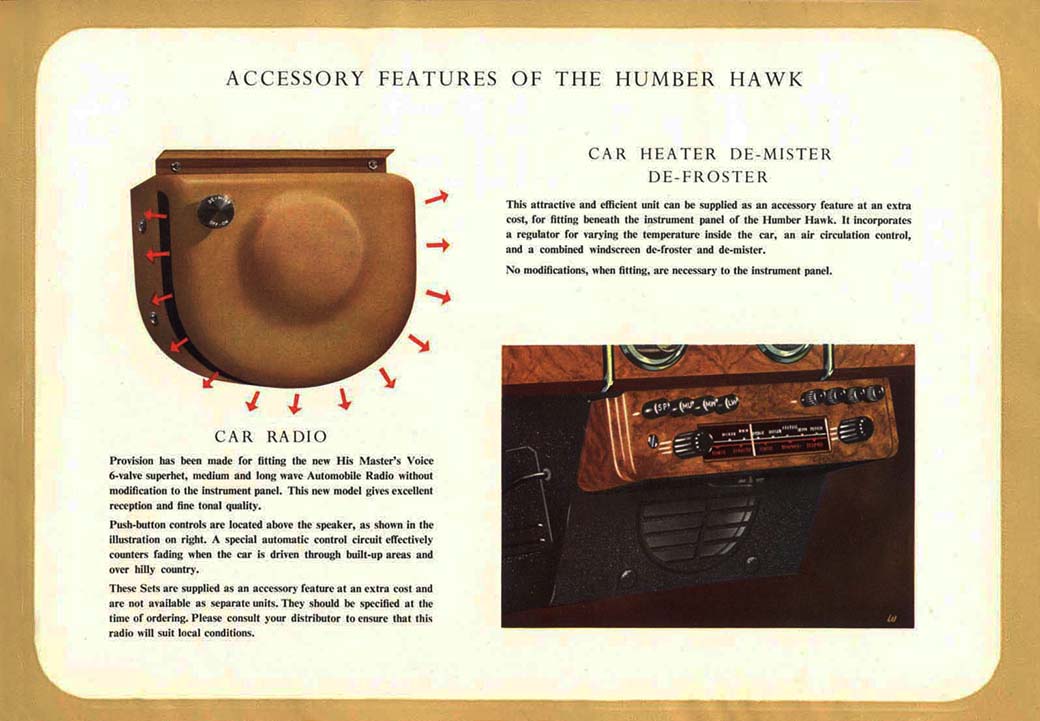 .: 1948. Humber Hawk. brochure (English)