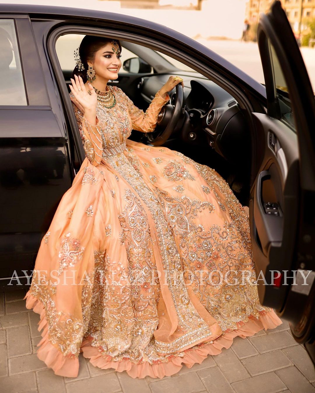 Aliya Ali Latest Bridal Shoot For Mohsaz Salon