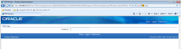 Oracle Apps Tutorials: Create PPR Page in OAF