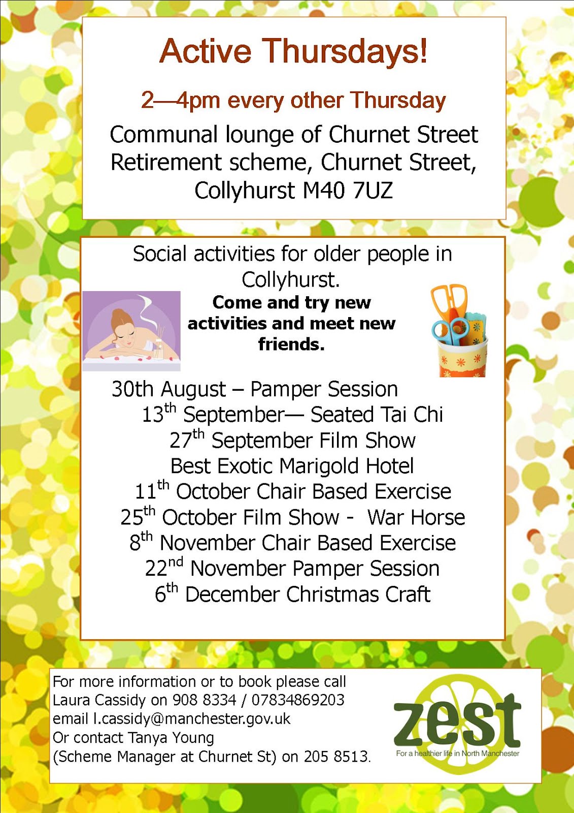 Zest Activities North Manchester: August 2012