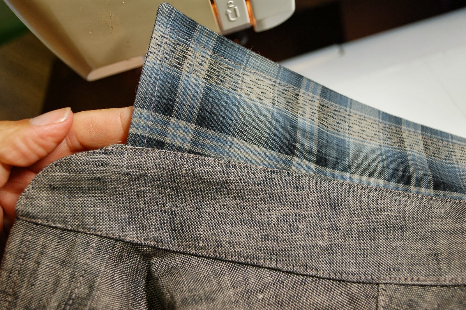 Whatever is on my mind today: How I construct a collar with a collar stand