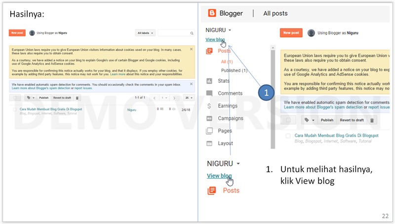 Membuat Posting Ala Niguru Di Blogspot - Niguru Indonesia