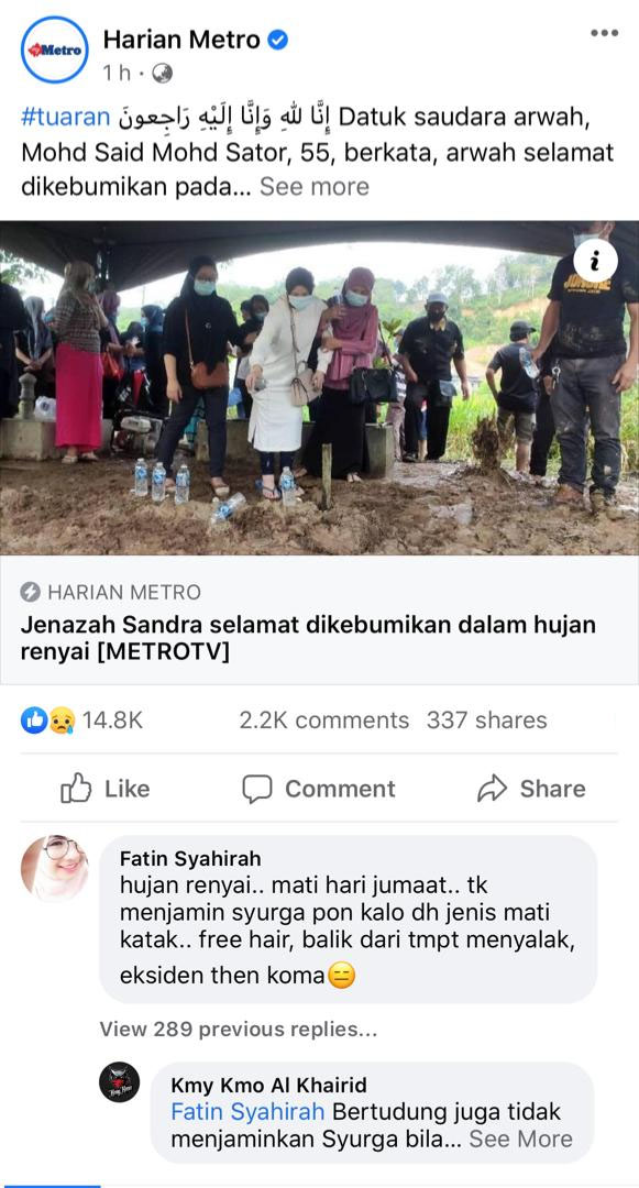 'Wow! Biadabnya saudari!' - Netizen selar komen individu berbaur ... 'Wow! Biadabnya saudari!' - Netizen selar komen individu berbaur ...