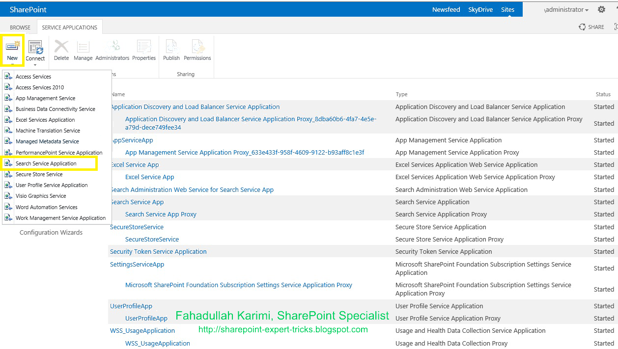 SharePoint Tips and Tricks: Configure Search Service Application on ...