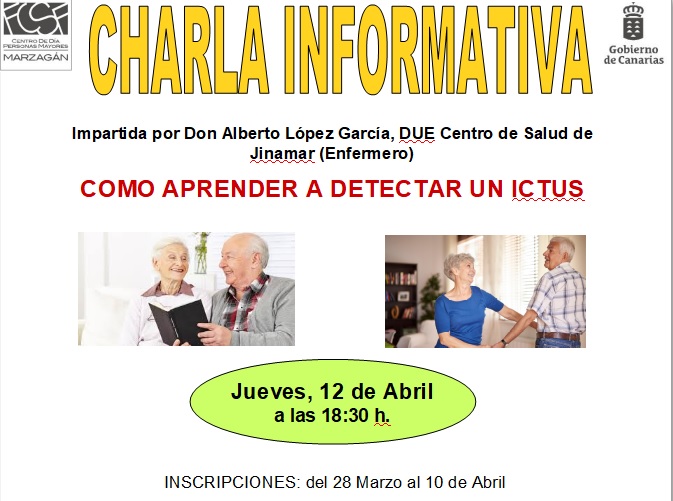 Centro de Día para Mayores de Marzagán : CHARLA INFORMATIVA