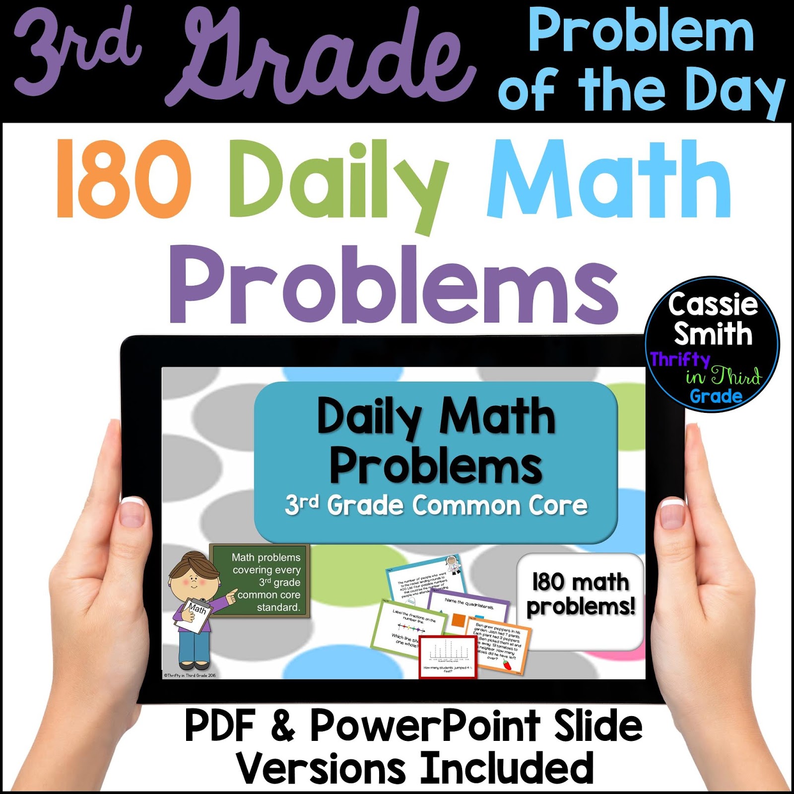 3rd Grade Daily Common Core Math Problems - Thrifty in Third Grade