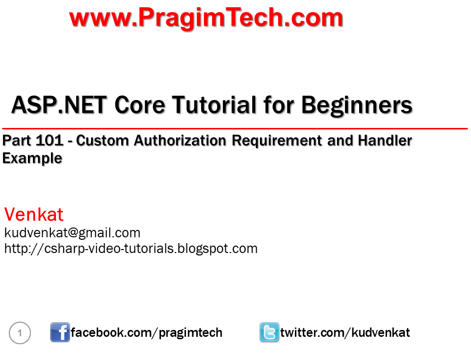Sql Server Net And C Video Tutorial Custom Authorization Requirement And Handler Example In