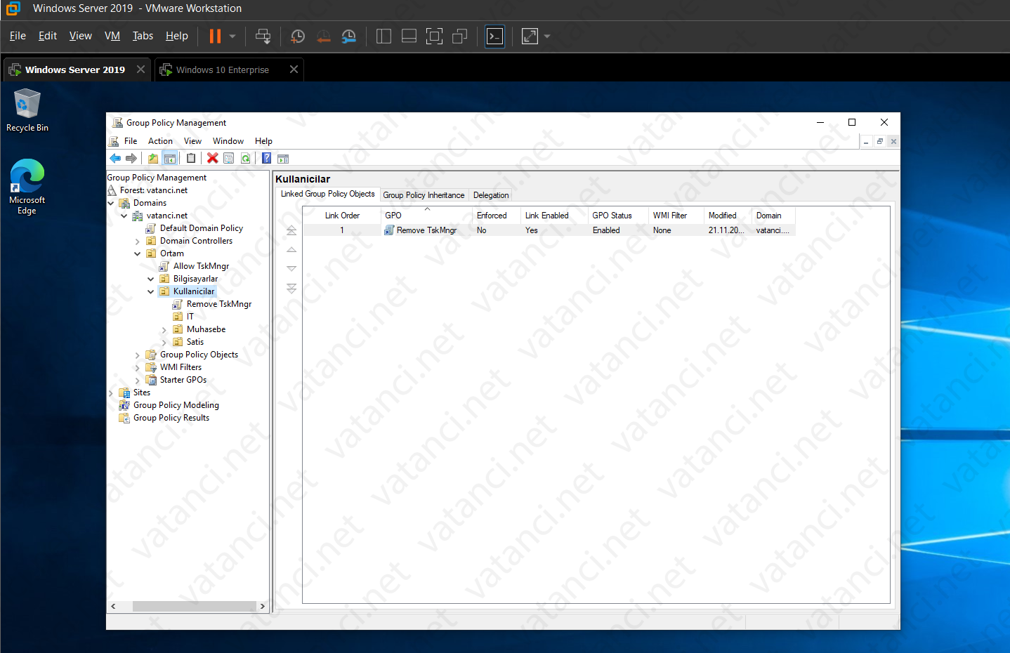 Active Directory - Group Policy'de Block Inheritance & Enforced Kavramları
