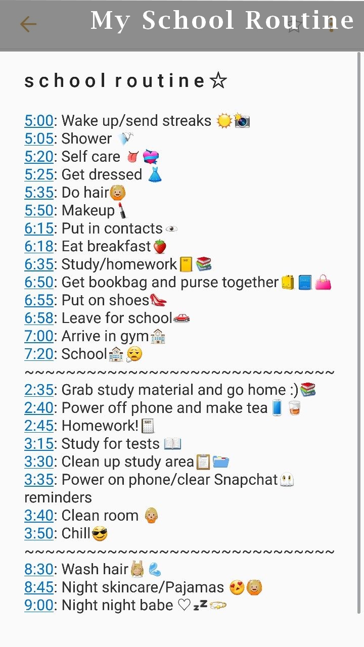 Daily School Routine daily-school-routine