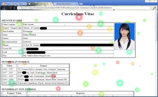 k.i.c.i.l: Membuat CV (Curriculum Vitae) Dengan HTML
