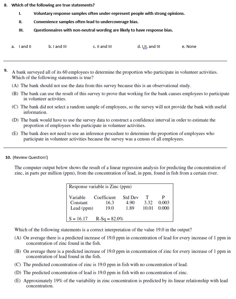 EHHS AP Stat: Tests, Tests, Tests!