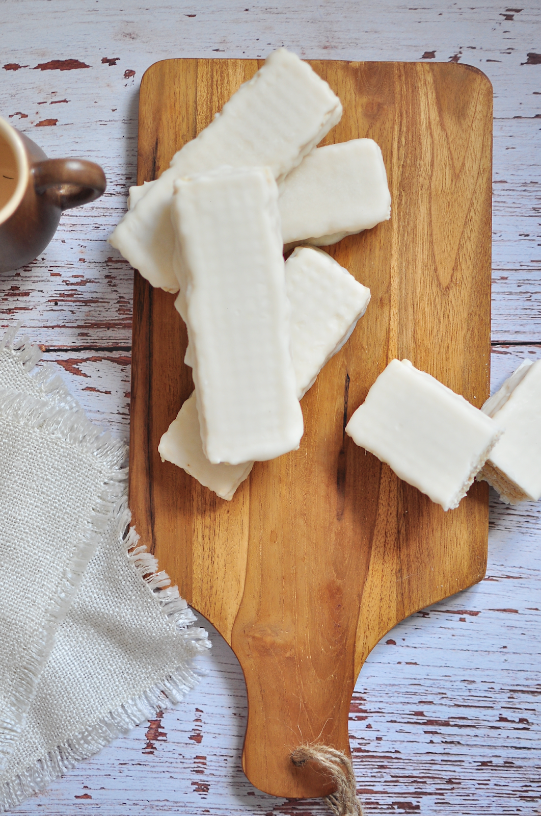 Tofu to mniam: smaczne wege: WEGAŃSKI BATON A'LA PRINCESSA KOKOSOWA