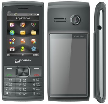 Micromax X259 Price In India, Solar Phone Features And Specifications ...