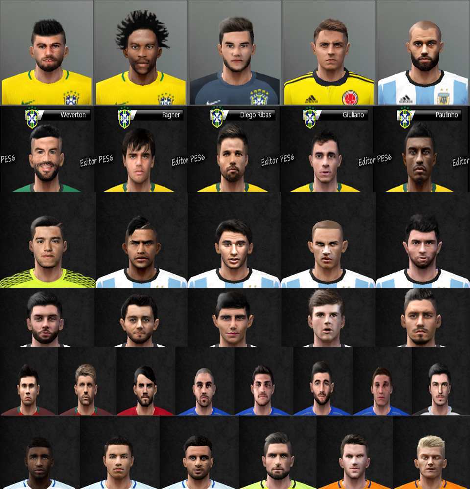 PES 6 | Mega International Face-Pack 2017-18 ~ INOVANDO PES 6 HD 2017