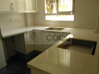 Mármoles COOL (Encimeras Exclusivas).: MONTAJE ENCIMERA COMPAC QUARTZ ...