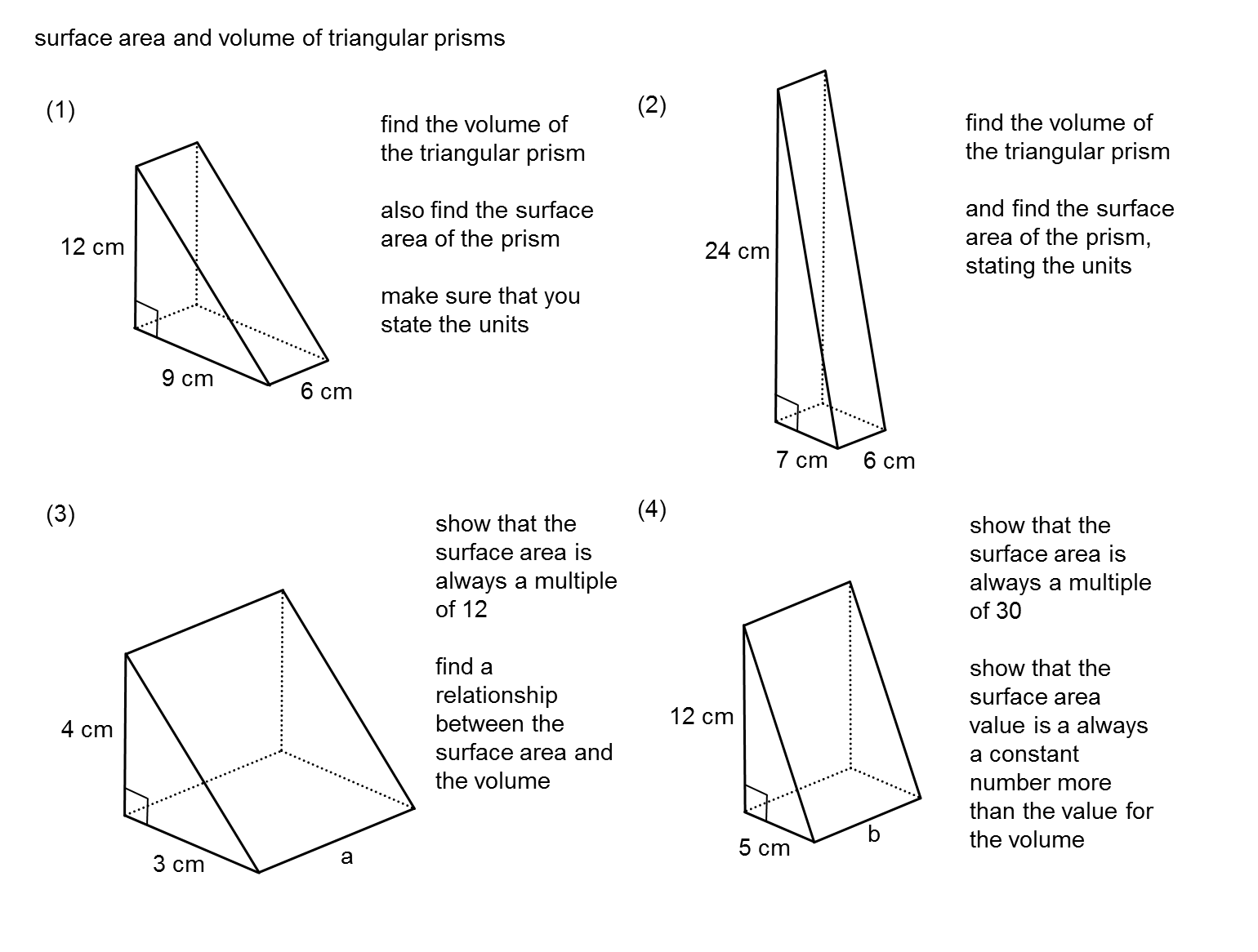 MEDIAN Don Steward mathematics teaching: triangular prisms